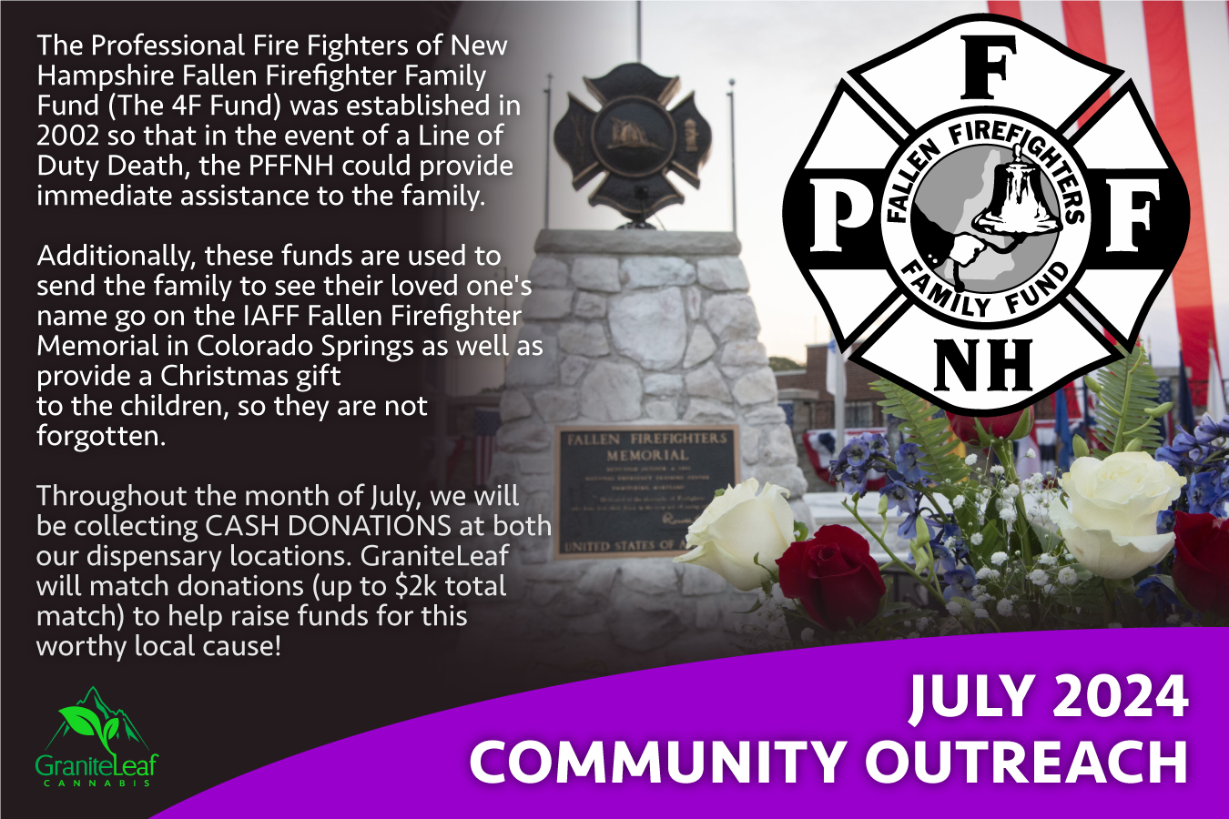 Supporting Families of Fallen Fire Fighters in July | GraniteLeaf ...